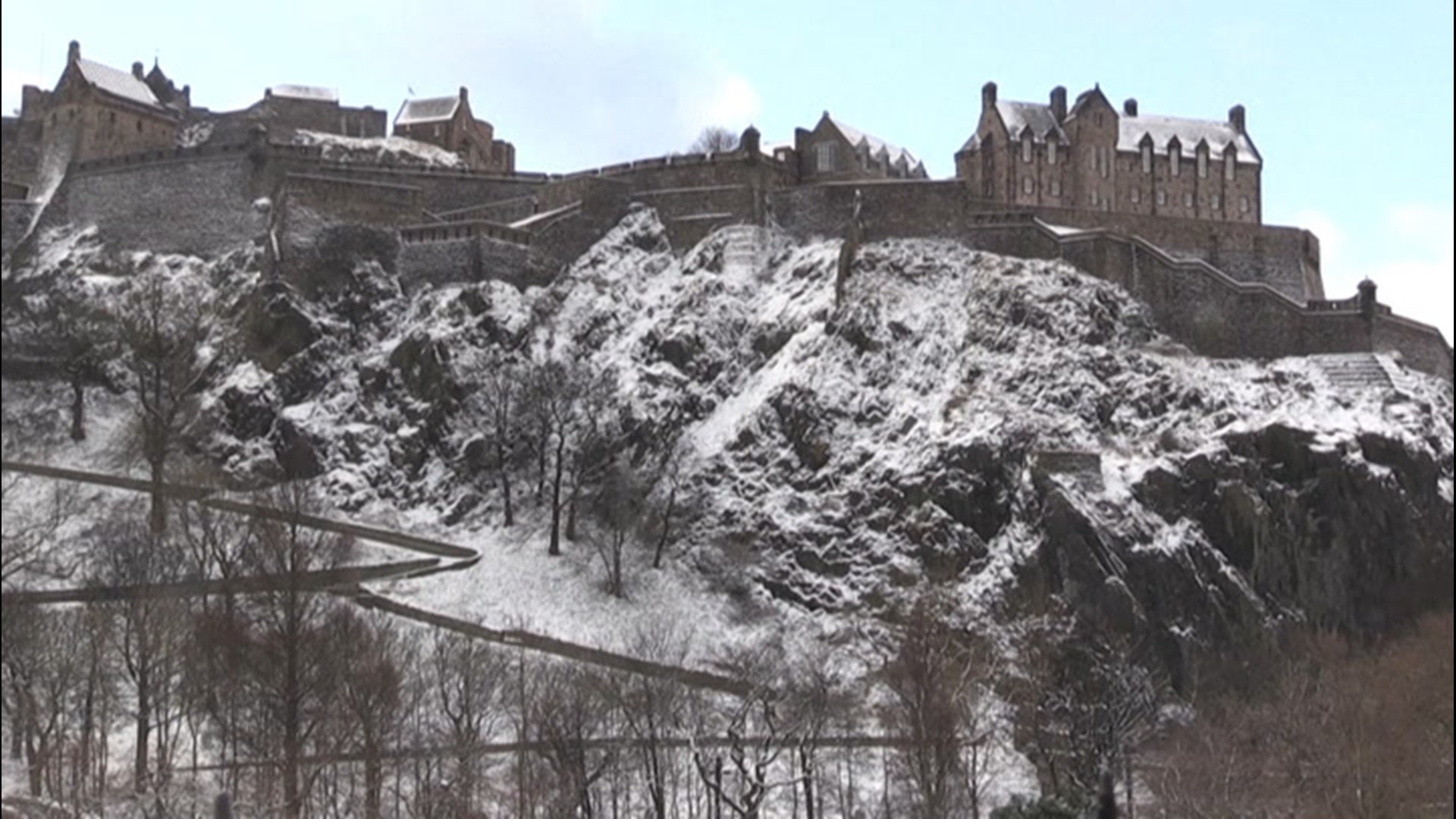 Storm Darcy coats Edinburgh with snow | ksdk.com
