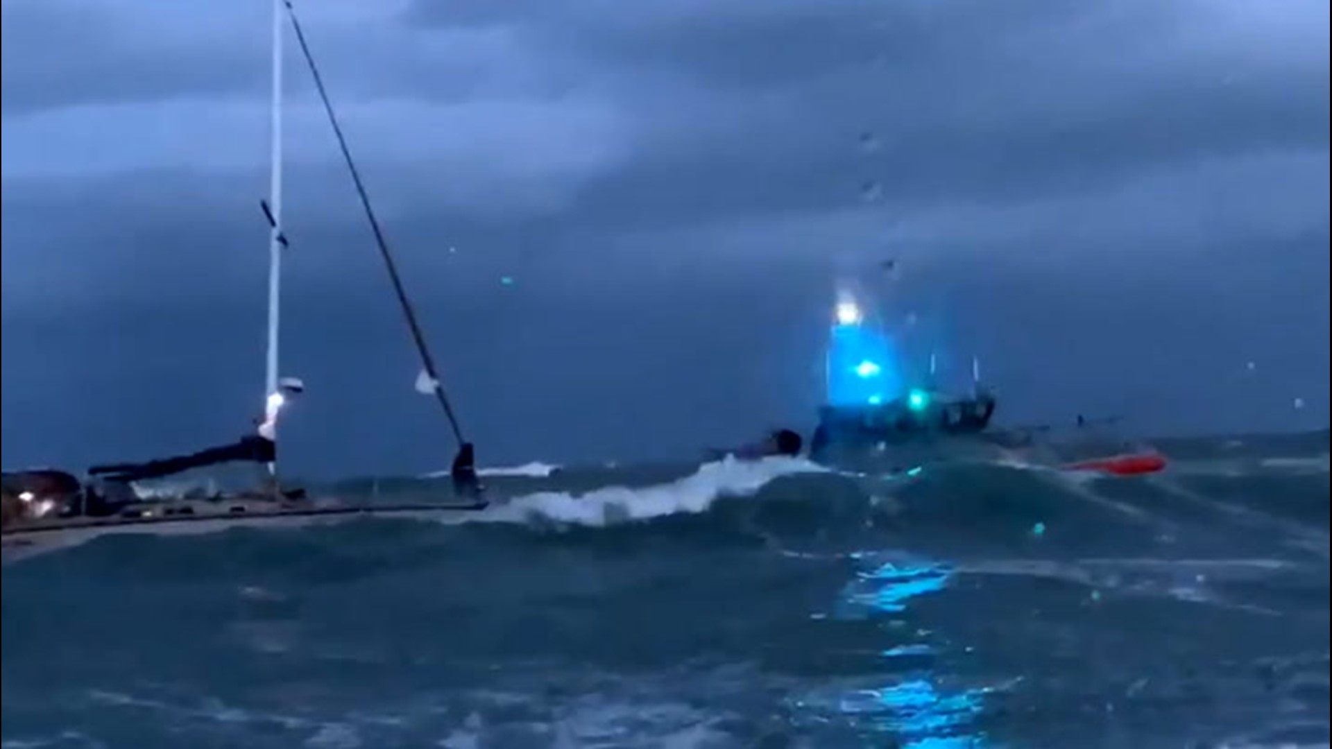 Coast Guard assists sailing vessel through rough waters | ksdk.com