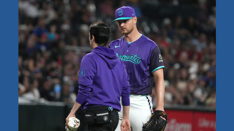 Diamondbacks starter Soroka leaves after 1 inning with apparent leg ...
