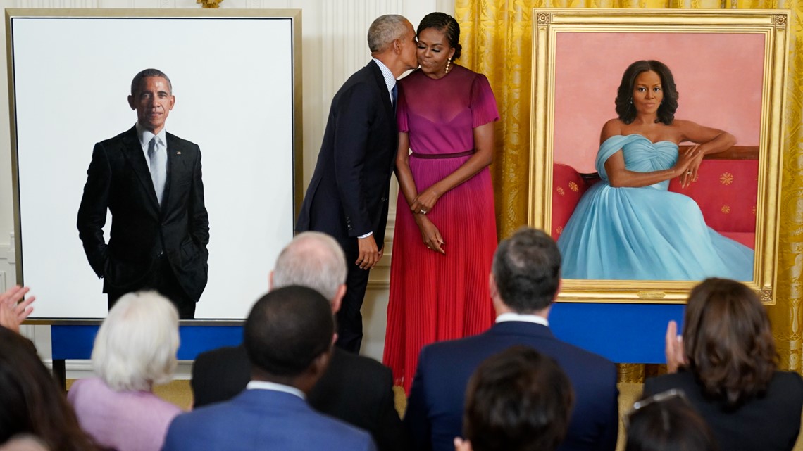 Here they are: Obamas unveil their White House portraits | ksdk.com