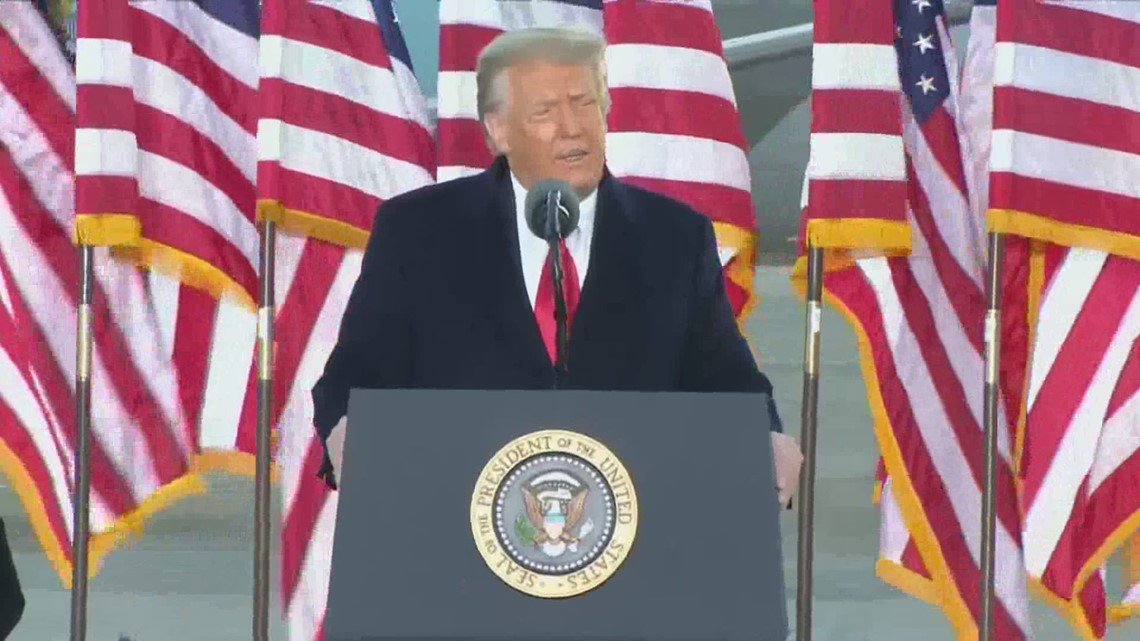 Fact checking Trump's farewell speeches before leaving Washington ...