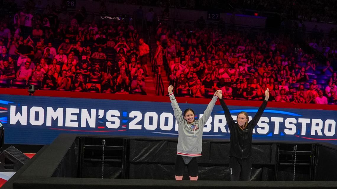 Swimmer Lilly King gets engaged after qualifying for Paris again | ksdk.com