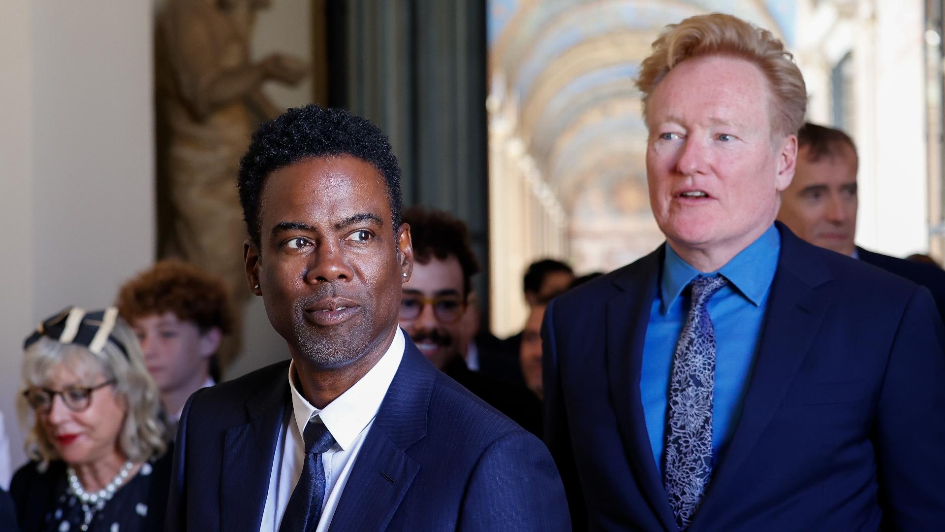 Pope meets comedians including Chris Rock and Conan O'Brien | ksdk.com
