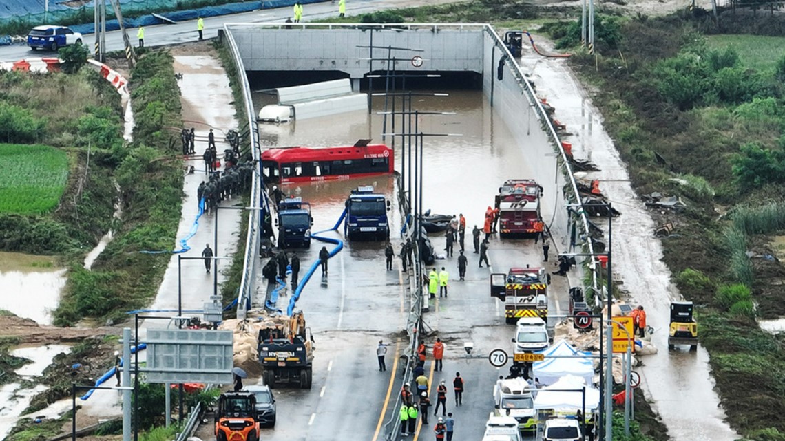 Heavy rains in South Korea leave at least 33 dead | ksdk.com