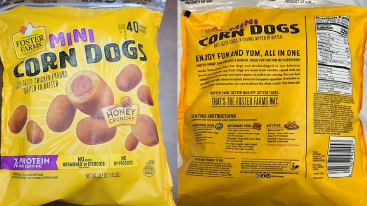 Foster Farms frozen mini corn dogs recalled, possibly spoiled | ksdk.com