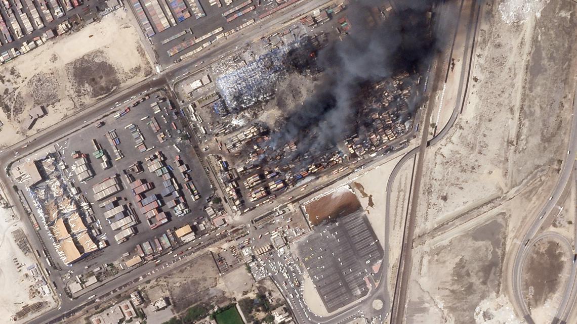 Satellite images show destruction of Iran port blast that killed dozens | ksdk.com