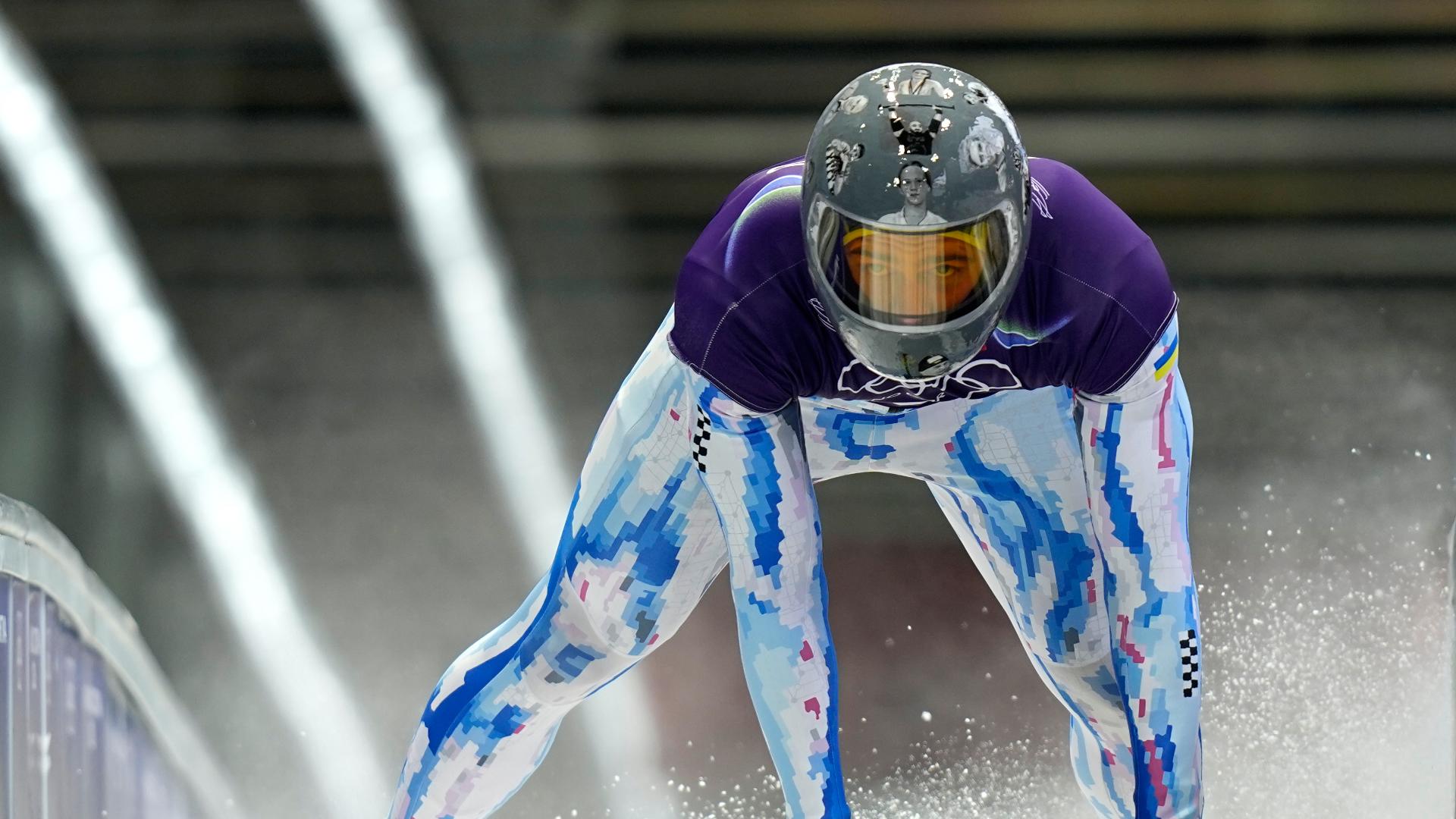 Ukrainian skeleton racer at Olympics says his helmet tribute to fallen ...