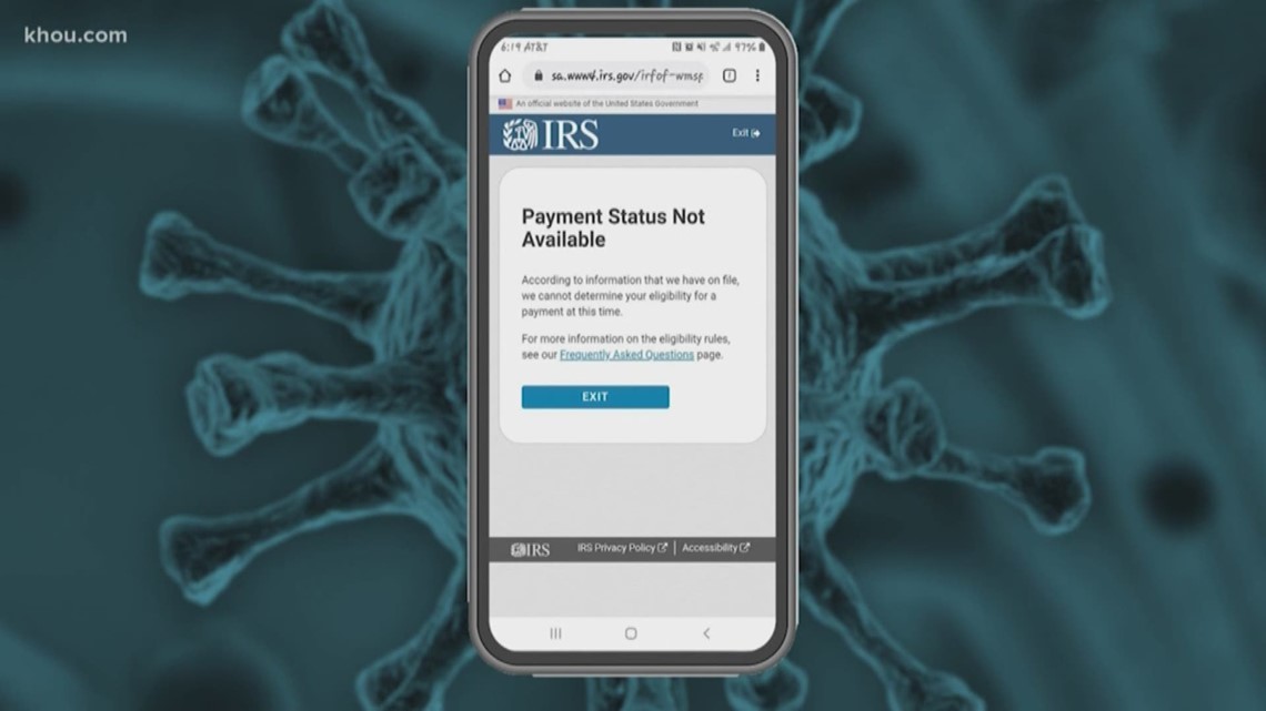 Some still see Payment Status Not Available on IRS check tracker | ksdk.com