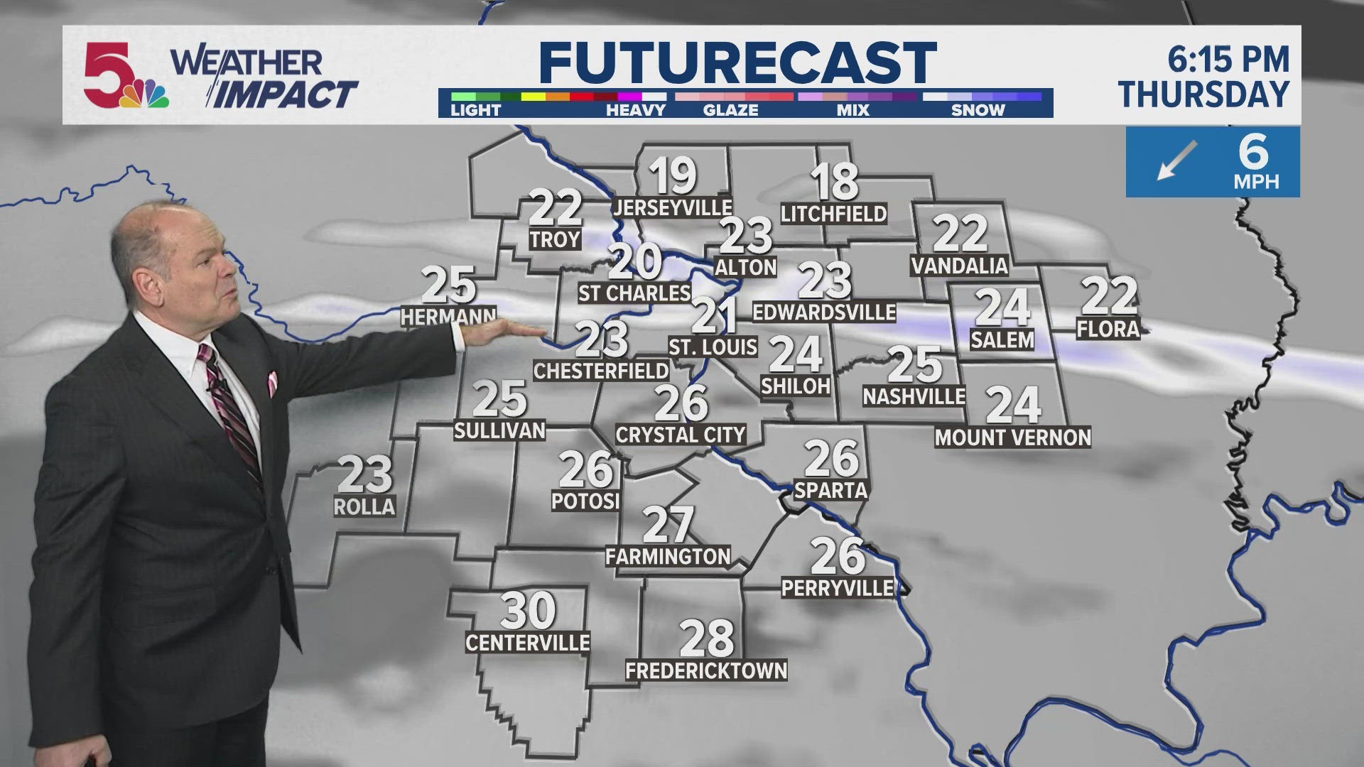 More snow for St. Louis? There could be some later Thursday evening ...