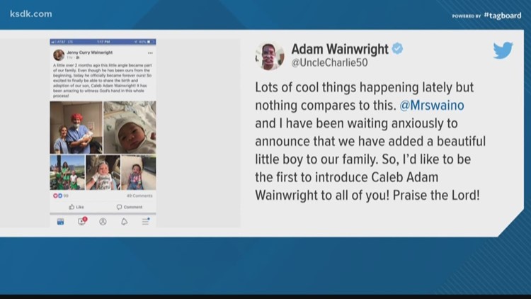 Adam Wainwright talks adoption of his son, Caleb | ksdk.com