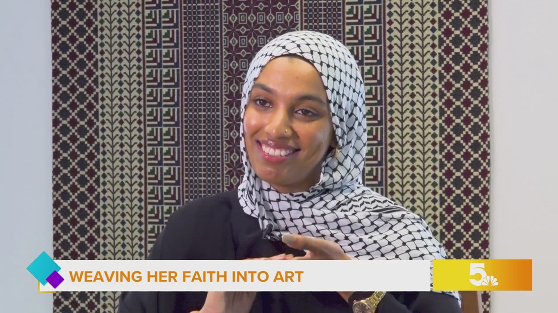 Webster University graduate weaves her faith into her art | ksdk.com