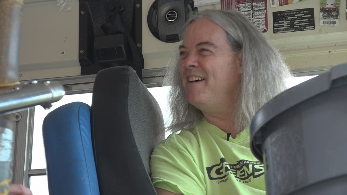 Driver of Brian's Bus braving the weather giving Blues fans free rides ...