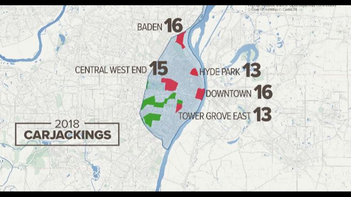 There were 350 carjackings in St. Louis in 2018, these are the ...