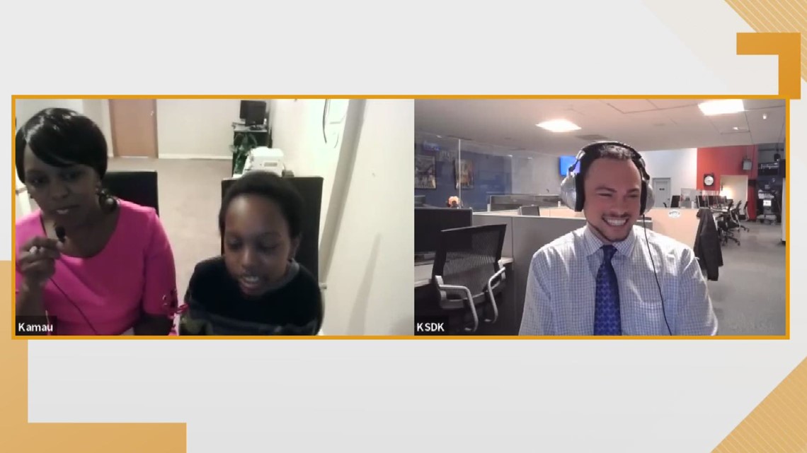 Anthony Slaughter catches up with meteorologist 6th-grader | ksdk.com