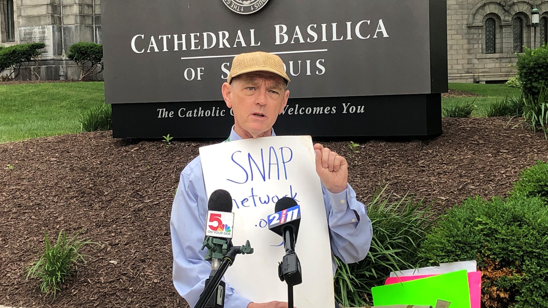 Survivors Network of those Abused by Priests protest | ksdk.com
