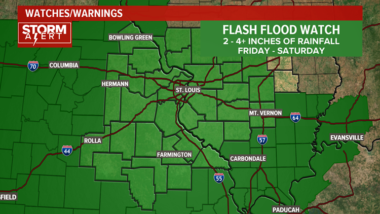 St. Louis weather forecast: Timeline for rain, snow this weekend | ksdk.com