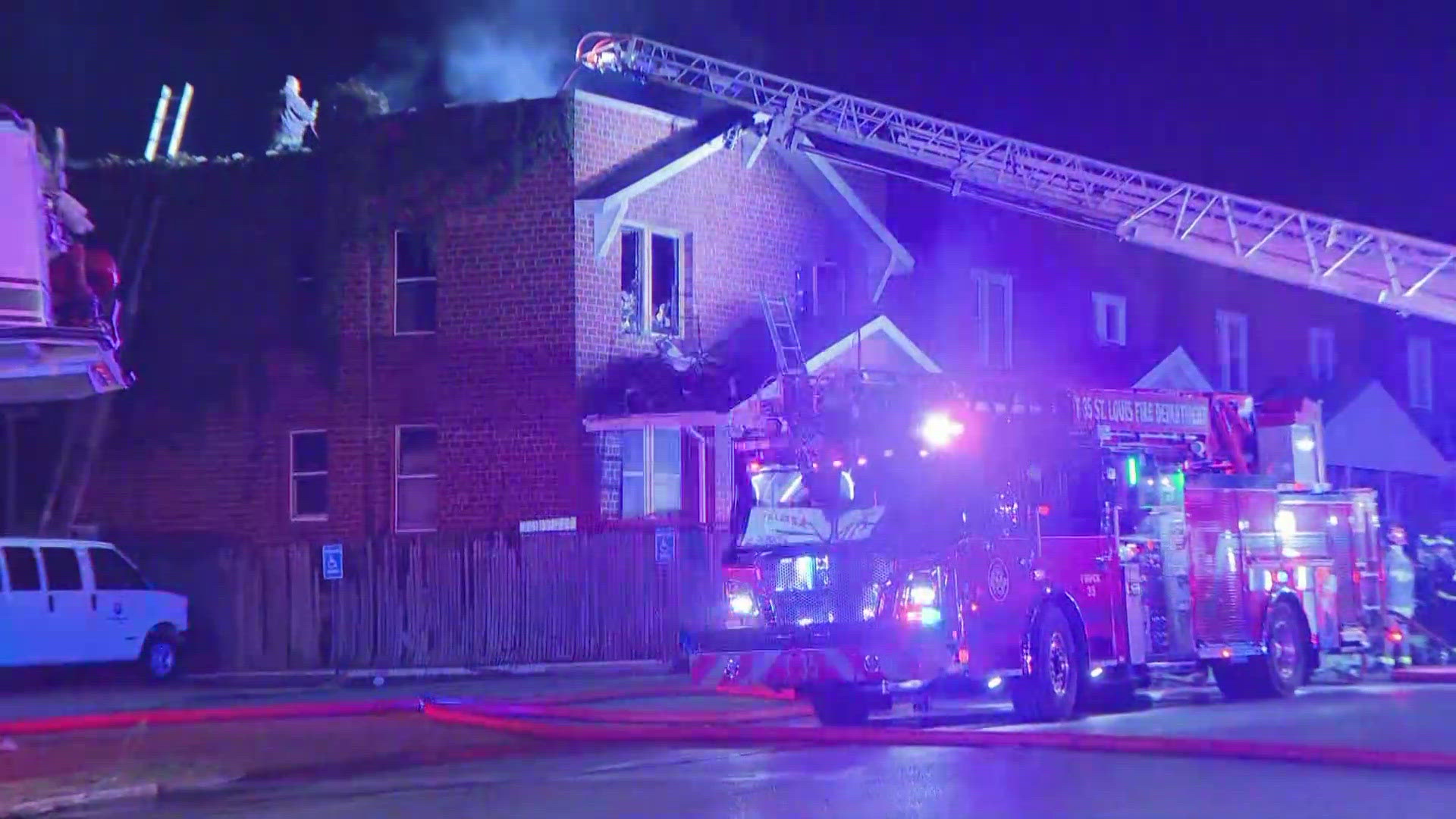 Firefighters battle flames at south St. Louis home | ksdk.com