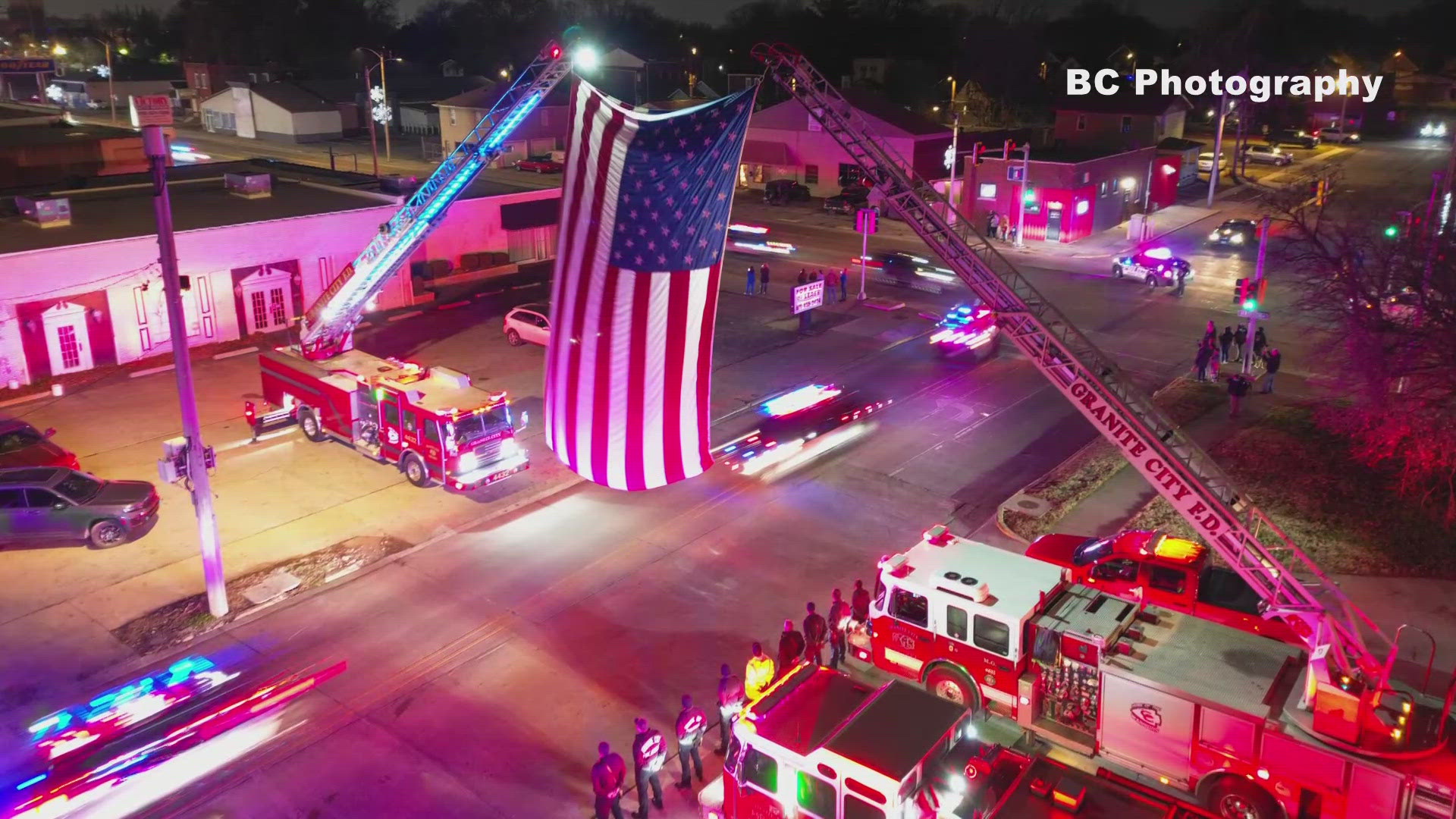 Injured Granite City officer leaves hospital with massive police ...