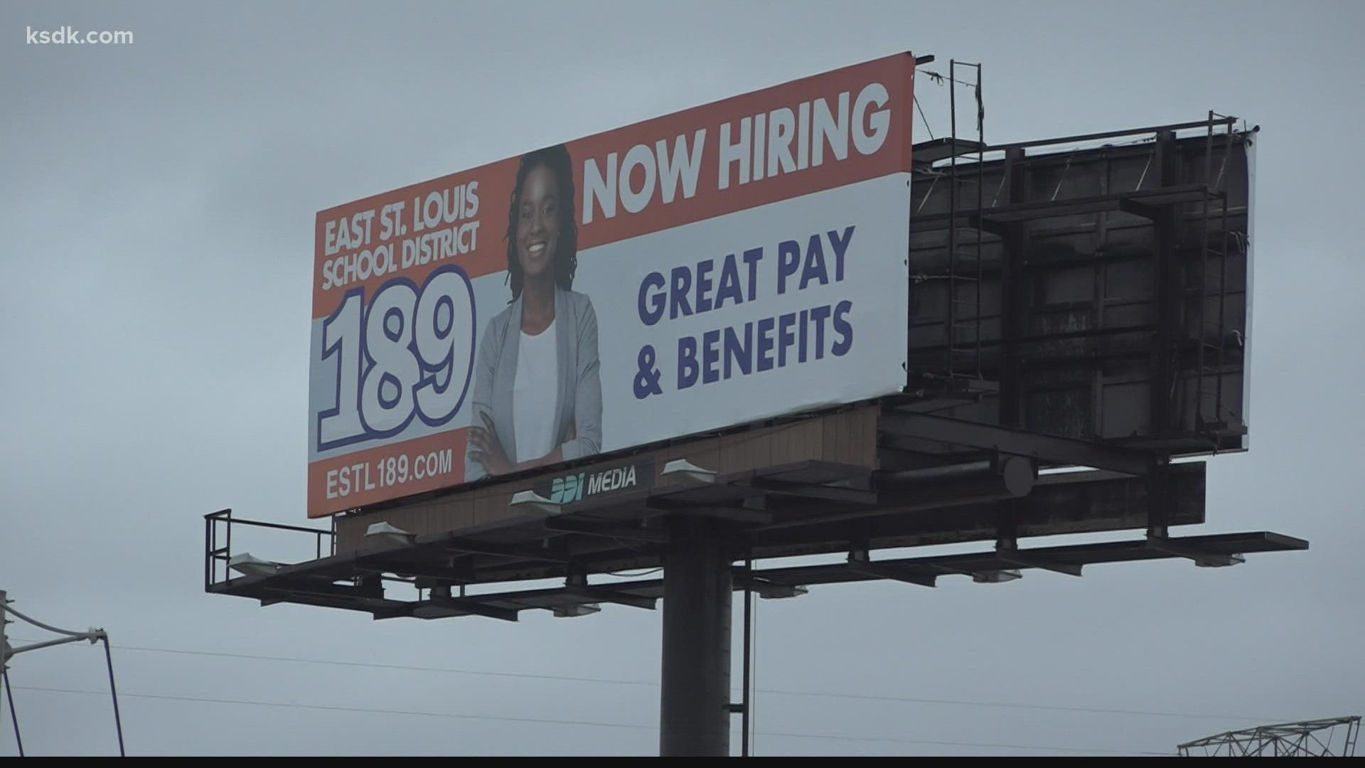 East St. Louis using billboards to beef up teacher recruitment | ksdk.com