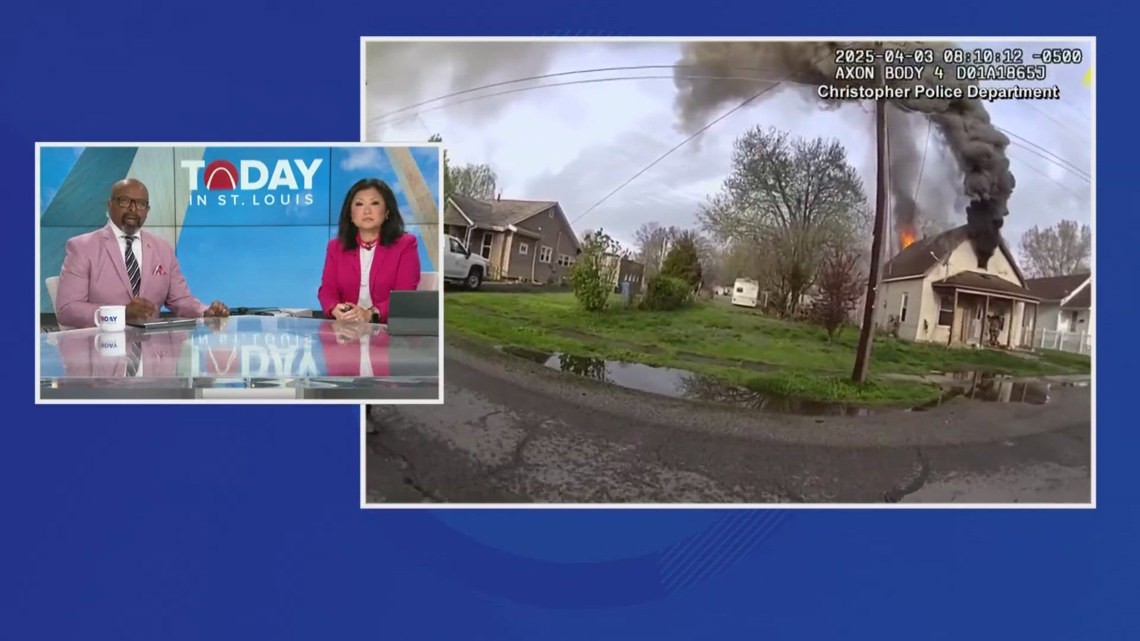 Caught on camera: House explosion in Christopher, Illinois | ksdk.com