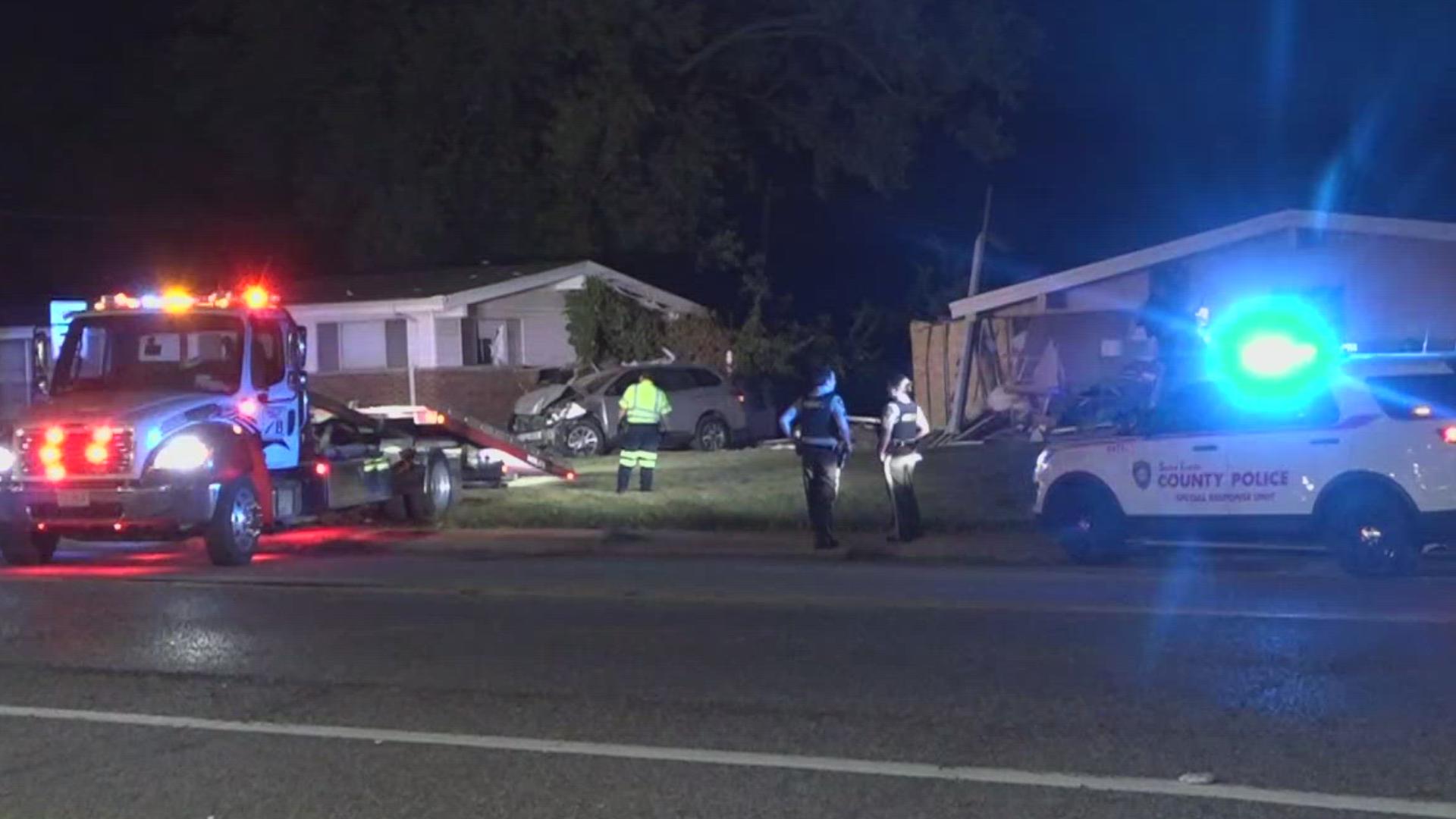 Driver arrested for DWI after crashing into 2 homes in St. Louis County | ksdk.com