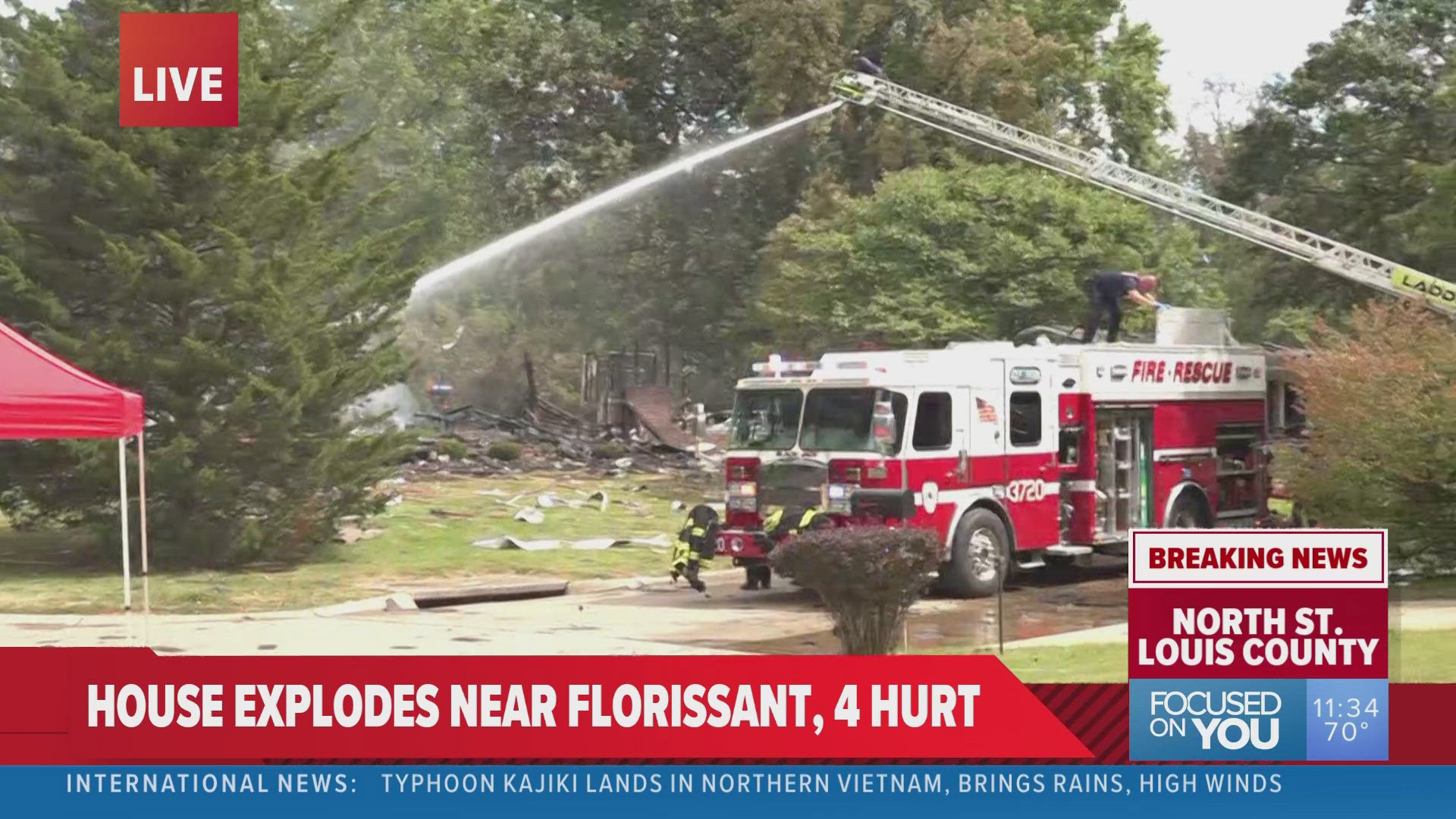BREAKING: House explosion in north St. Louis County | ksdk.com
