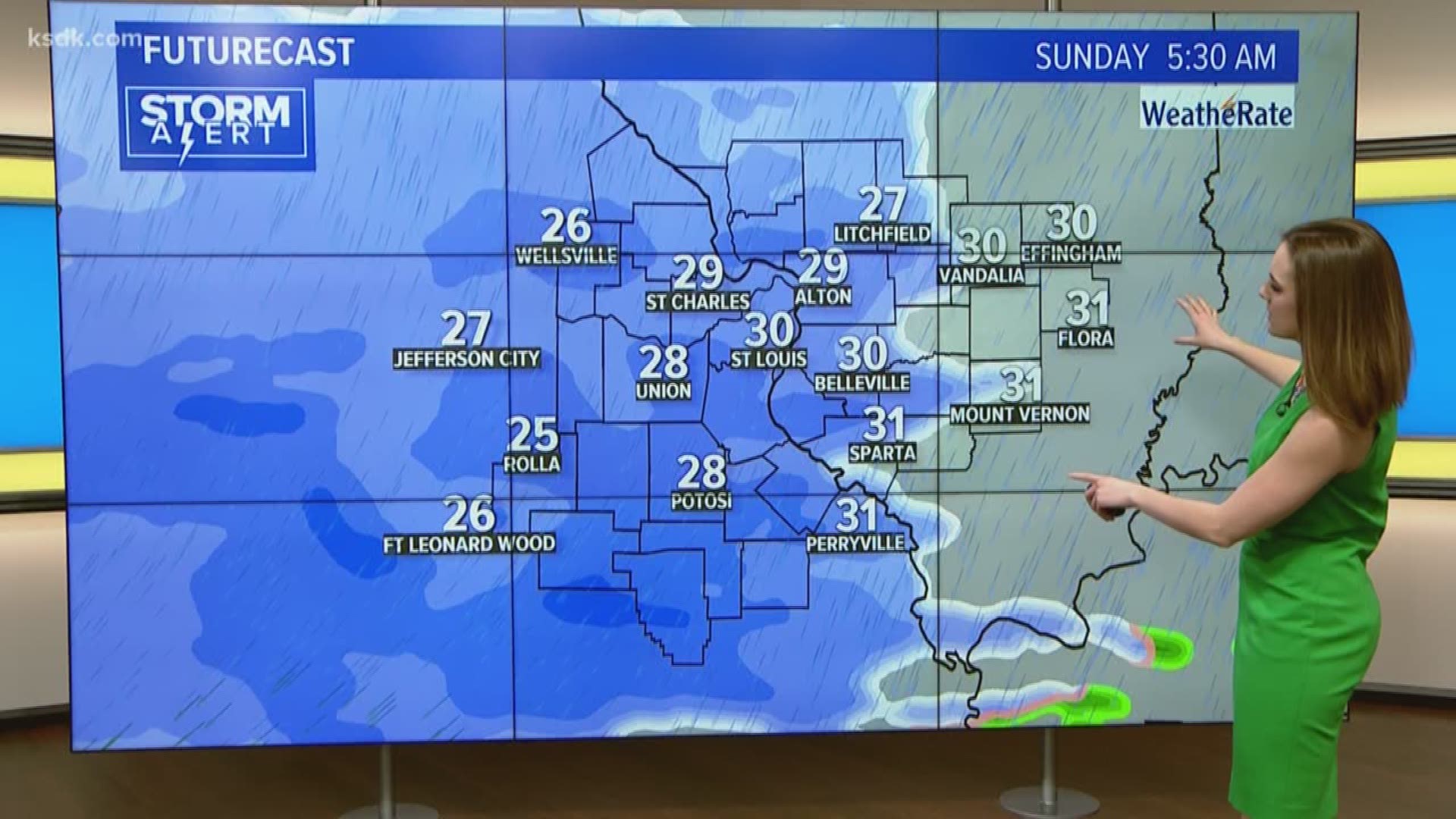 Storm Alert | Accumulating snow arrives Sunday morning | ksdk.com