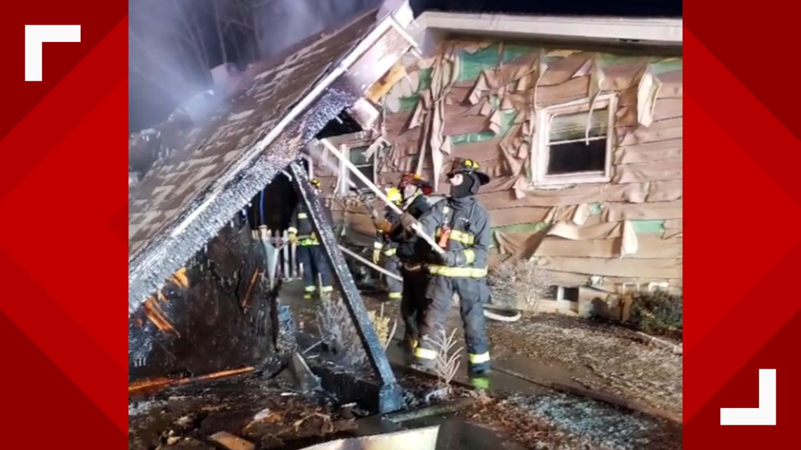 Highland, Ill. house a total loss after crews battle fire in frigid ...