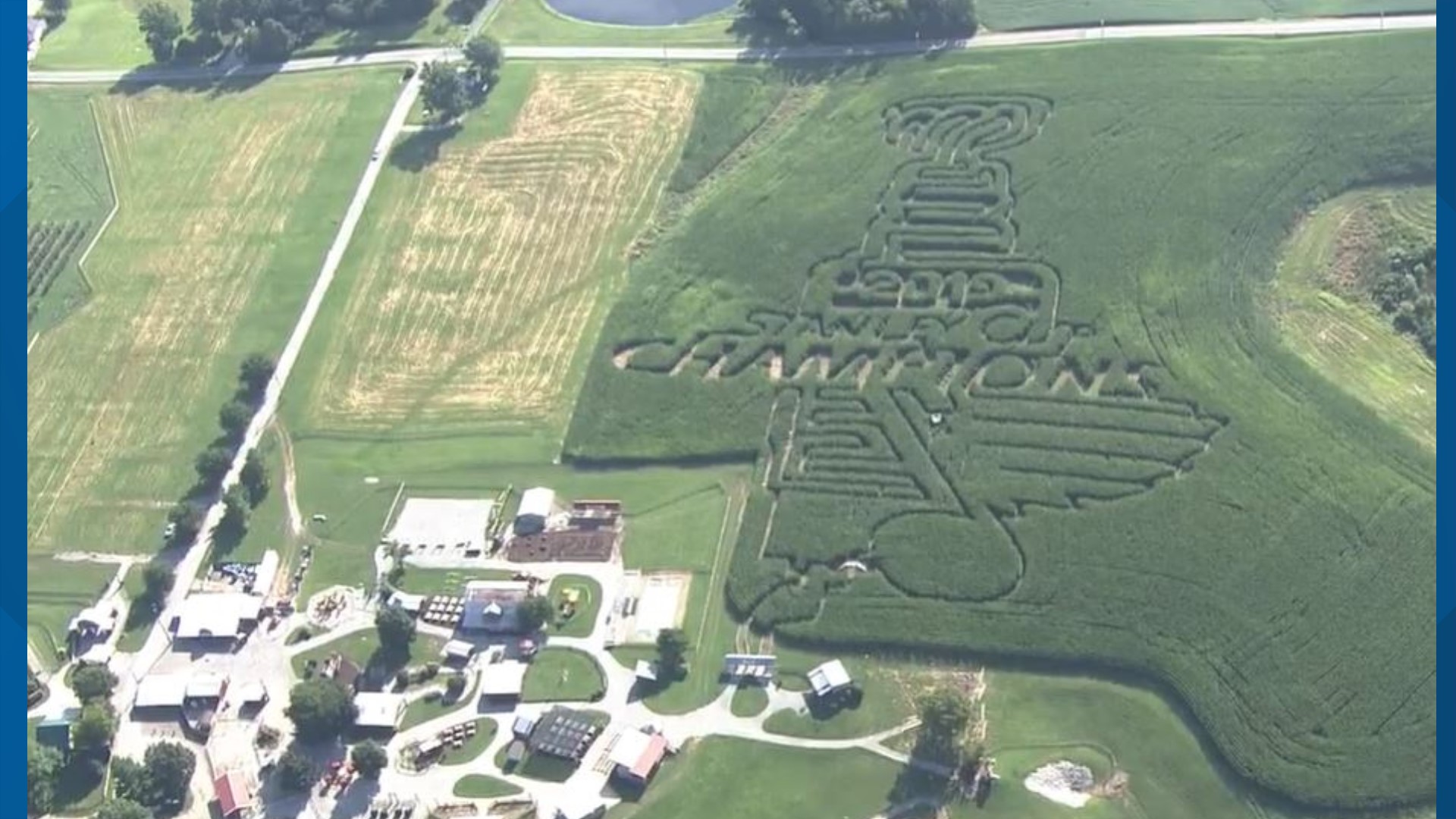 Eckert's corn maze | Stanley Cup and Blues logos | ksdk.com