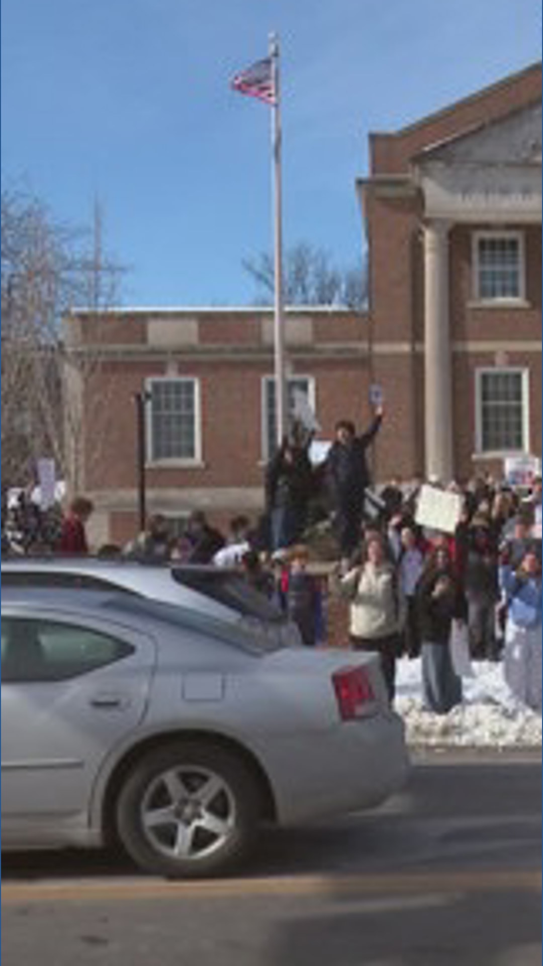 Demonstrators brave the cold, gather across the country Saturday to ...