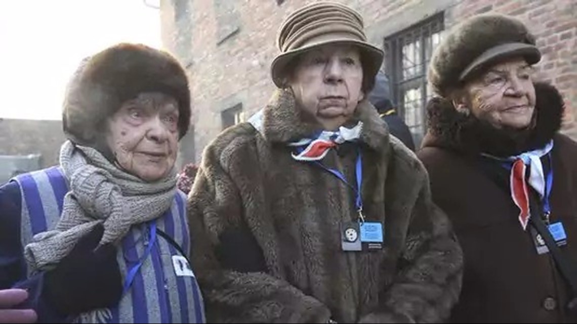 Auschwitz survivors make painful pilgrimage 72 years later to mark ...