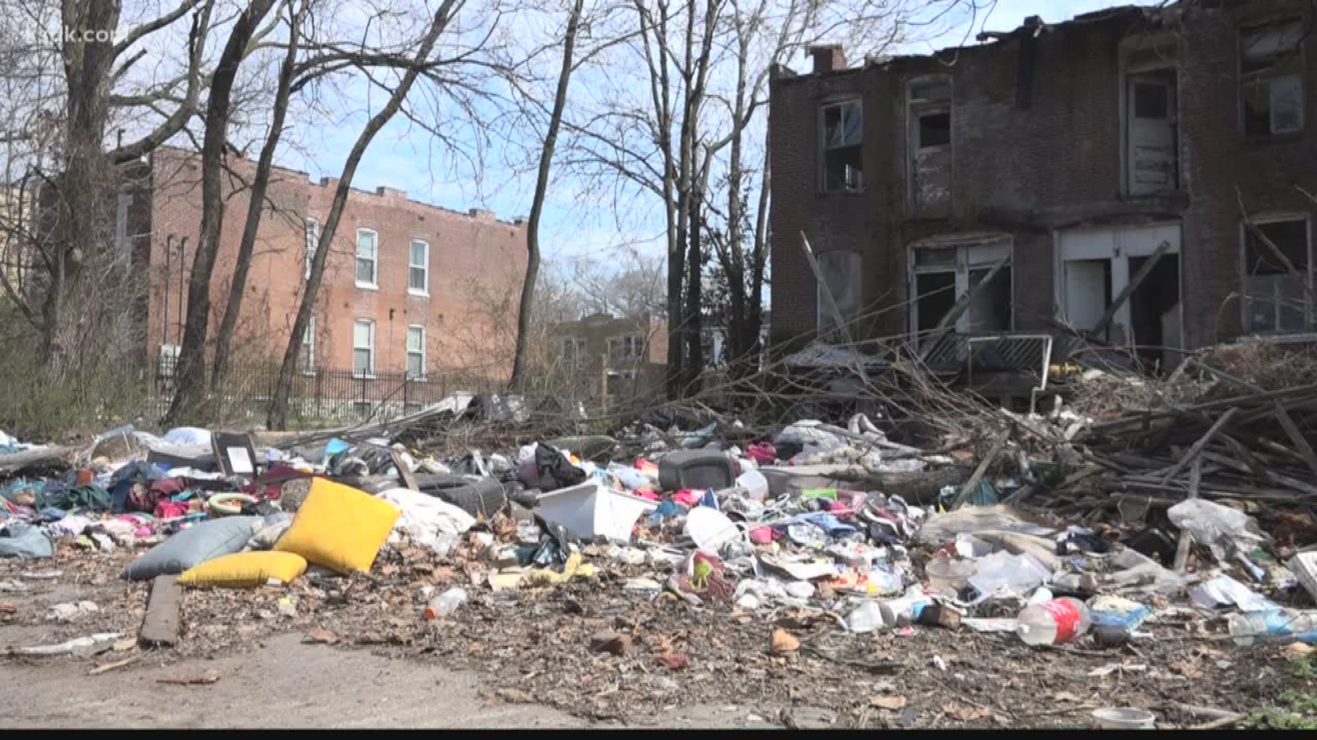 Trash taking over St. Louis neighborhood. | ksdk.com