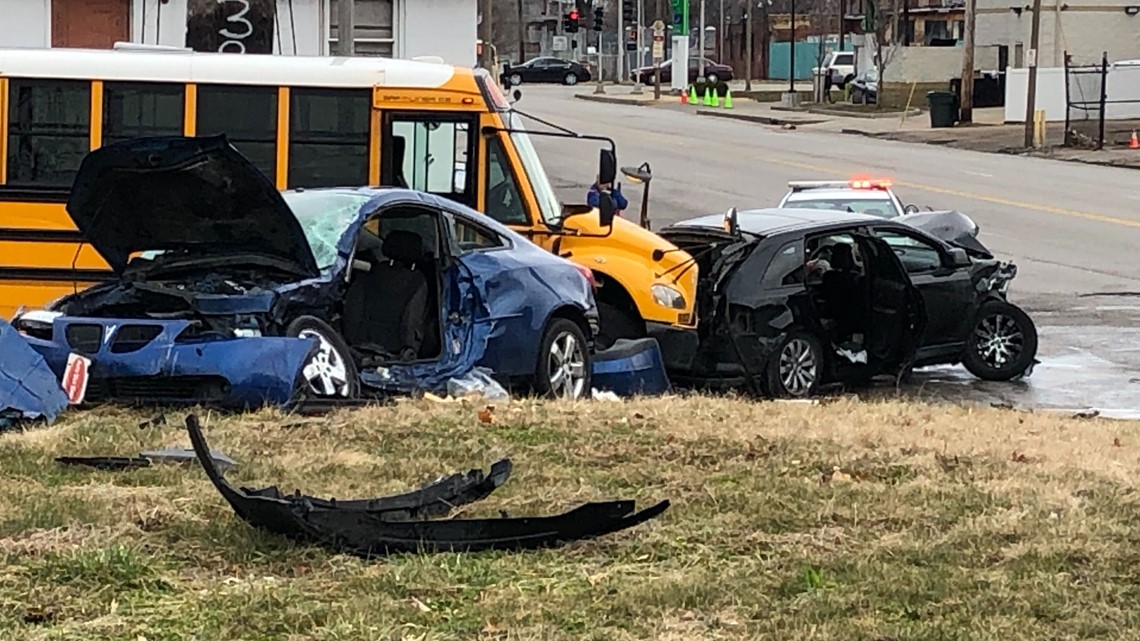 stl news | First Student school bus involved in accident | ksdk.com