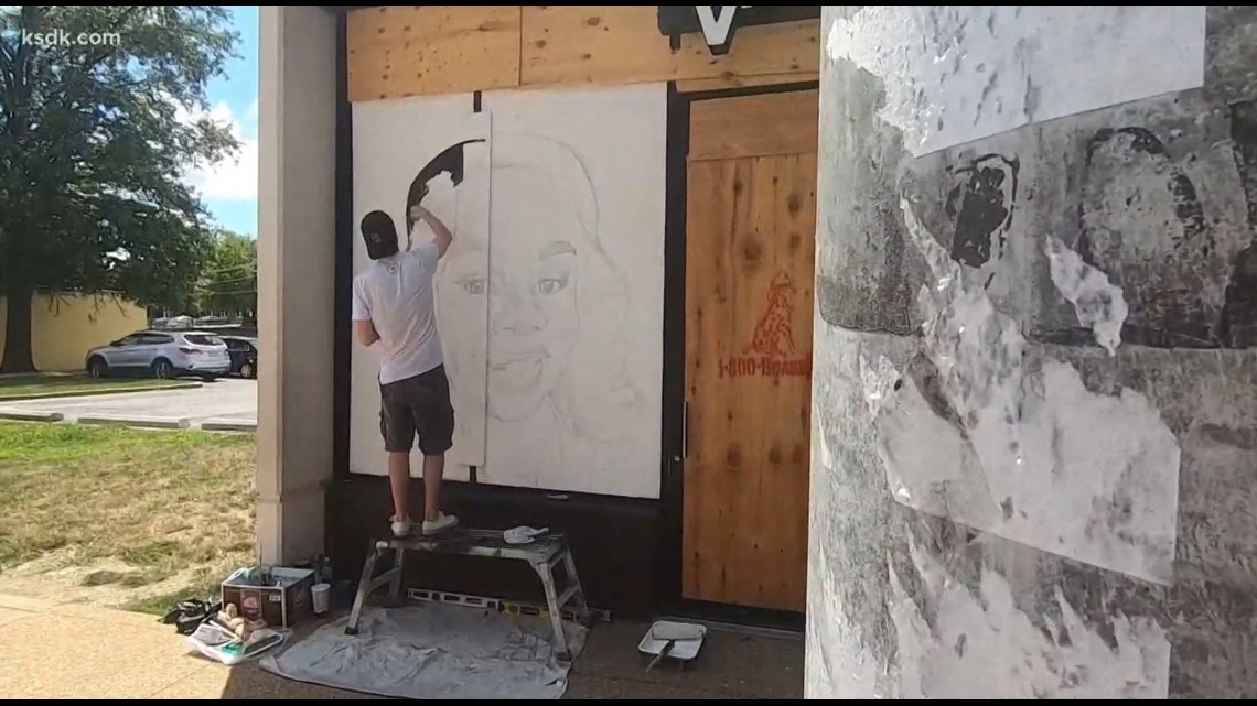 St. Louis artist making murals for social justice along Delmar | ksdk.com