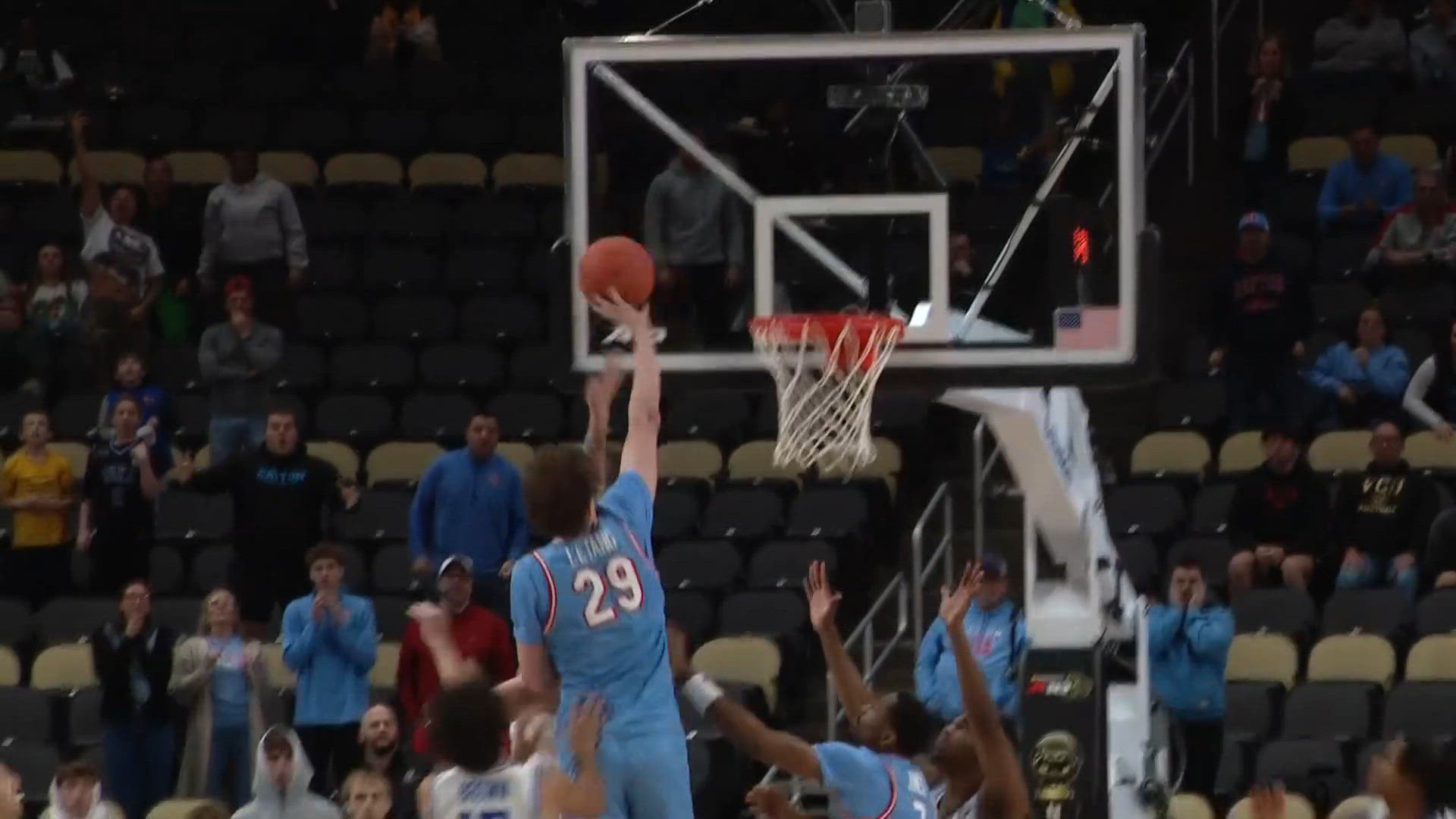 SLU basketball reaction to loss against Dayton in Men's Championship ...