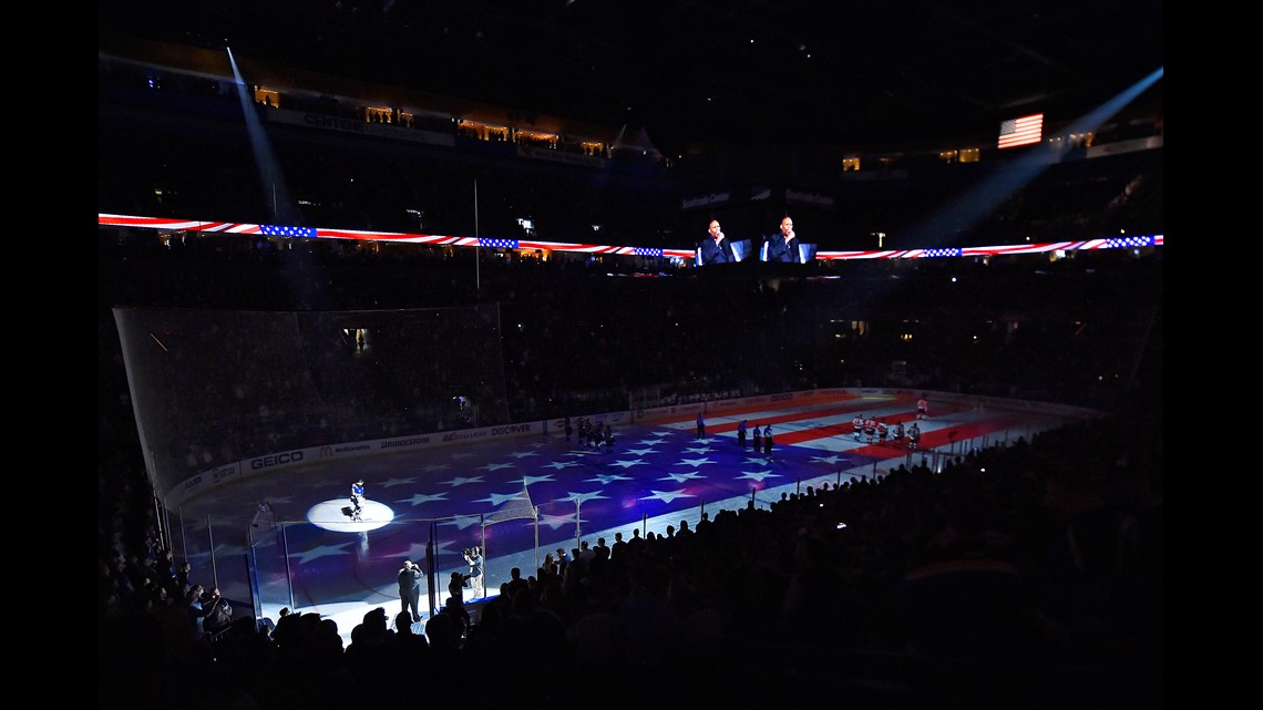 Blues to start a new tradition of fans singing national anthem | ksdk.com