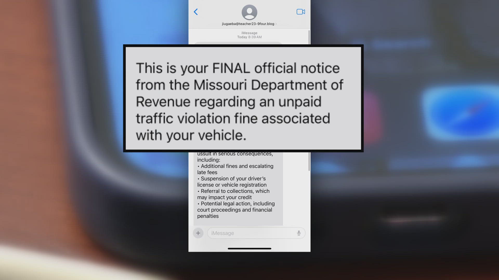Widespread traffic violation texting scam has law enforcement on high ...