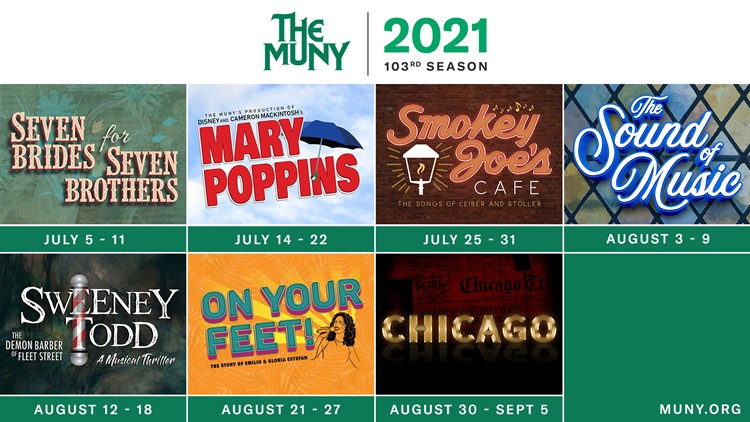 Muny announces 2021 show schedule | ksdk.com