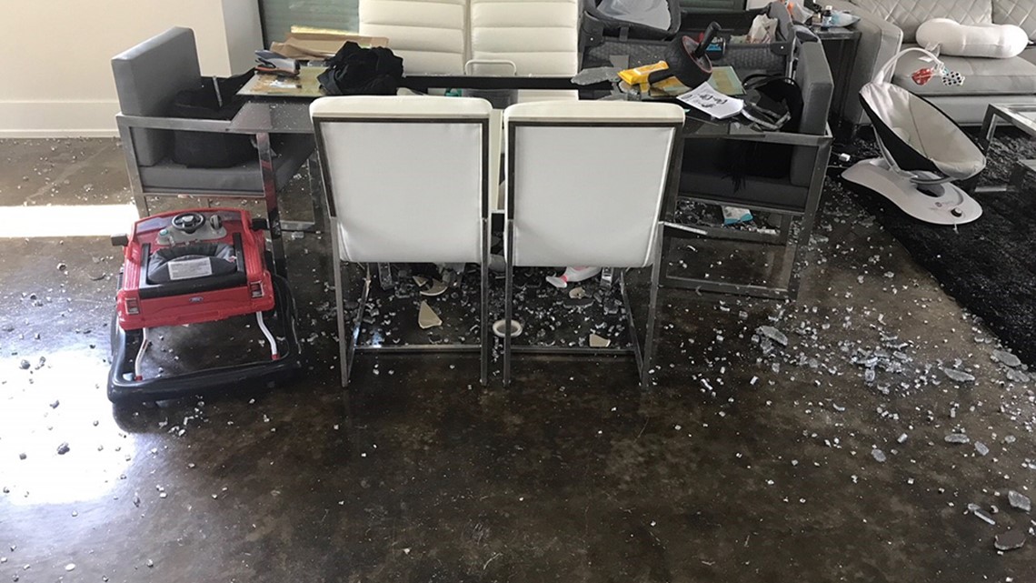 PHOTOS: Houston family's glass table shatters without warning | ksdk.com