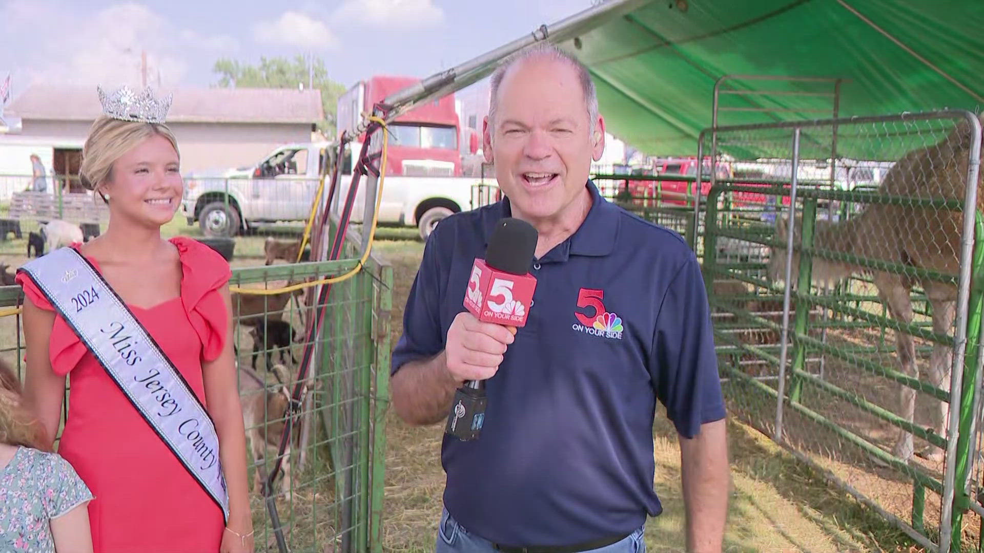 Chief Meteorologist Scott Connell at the Jersey County Fair | ksdk.com