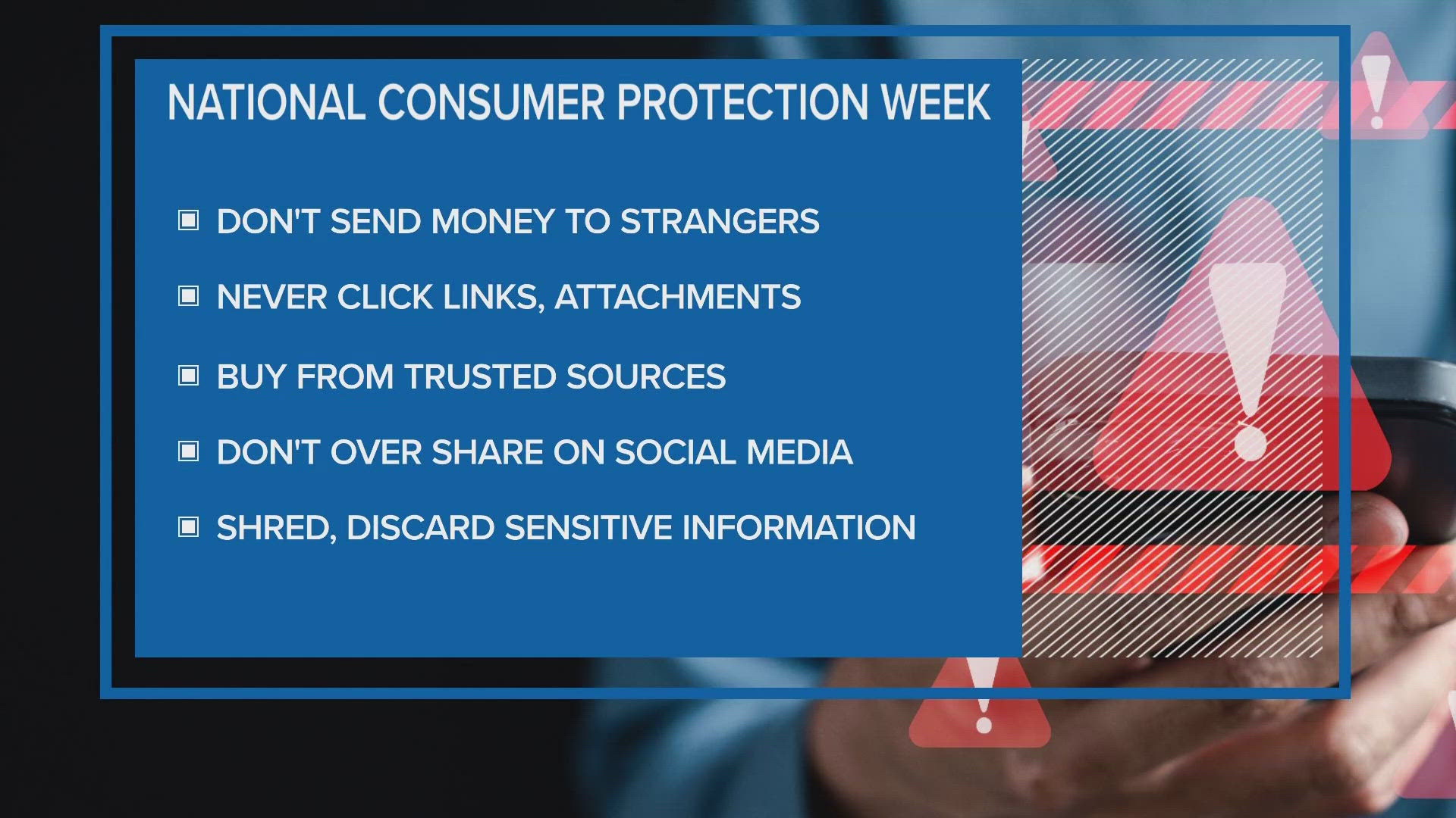 National Consumer Protection Week: Tips to avoid scams | ksdk.com