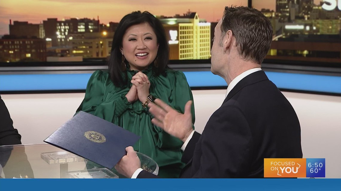 Watch the FBI surprise Michelle Li on Monday's morning newscast | ksdk.com