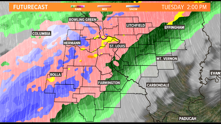 St. Louis forecast: Timeline of snow, rain and freezing temps | ksdk.com