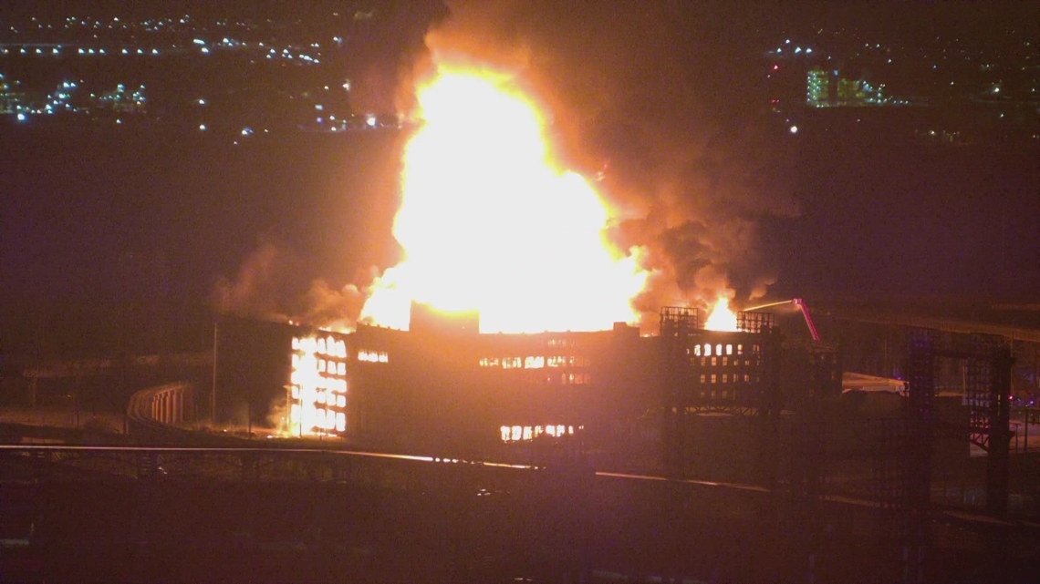 Over 200 firefighters battle 'major' high-rise warehouse fire in ...