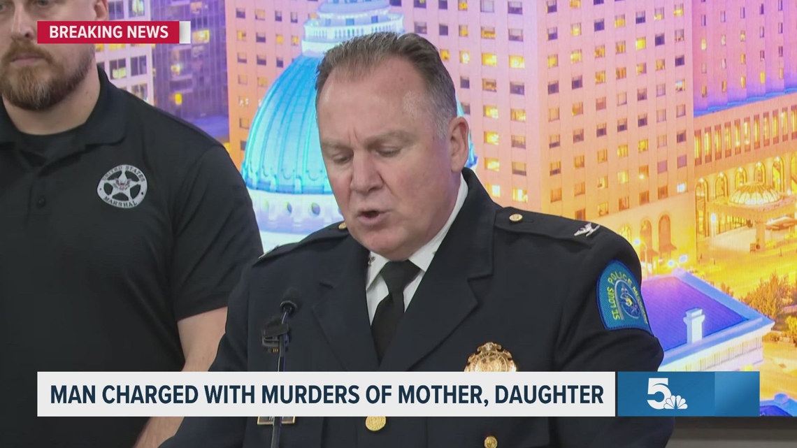 St. Louis police on arrest of man accused of shooting mom and daughter ...