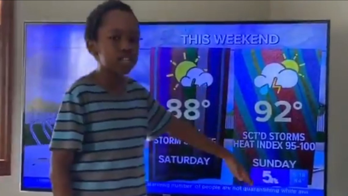 Young meteorologist nails his weather forecast in viral video | ksdk.com