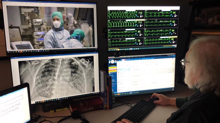 Chesterfield doctor sees ICU patients virtually from his house | ksdk.com