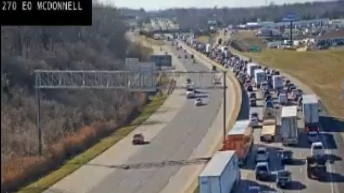 Driver hit, killed on I-270 after truck broke down on interstate | ksdk.com