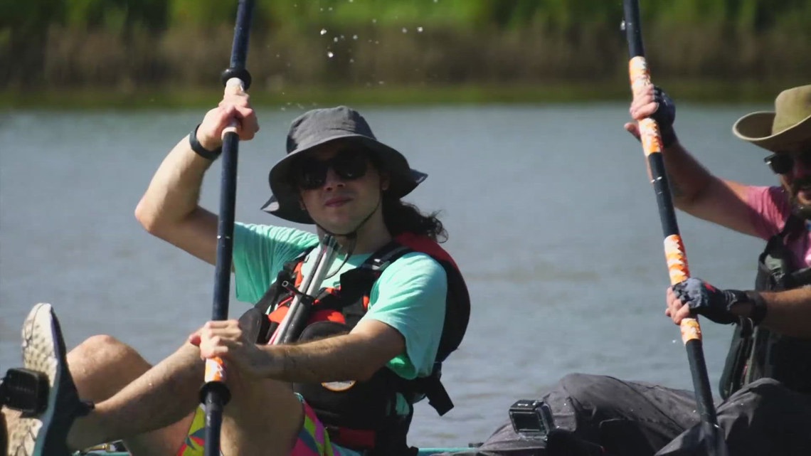 Blind racer tackles River Race for the third time | ksdk.com