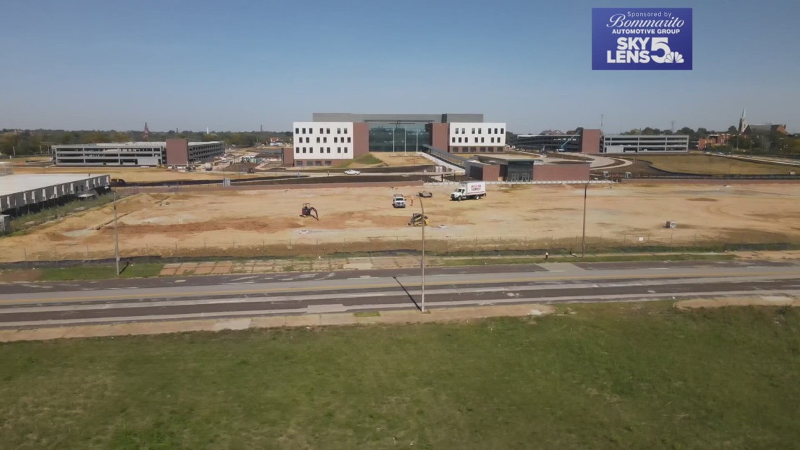 Sen. Eric Schmitt tours site of new NGA facility in north St. Louis ...